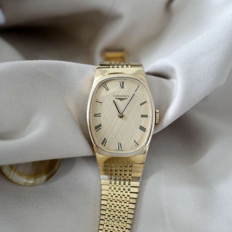 Longines ' Ellipse vintage ' dorée • Longines mécanique vintage