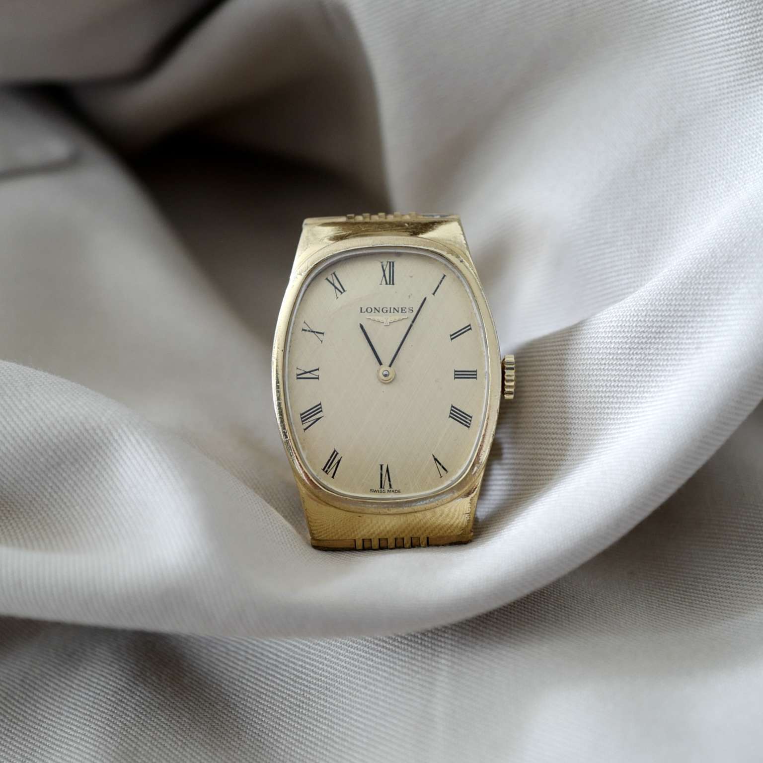 Longines ' Ellipse vintage ' dorée • Longines mécanique vintage