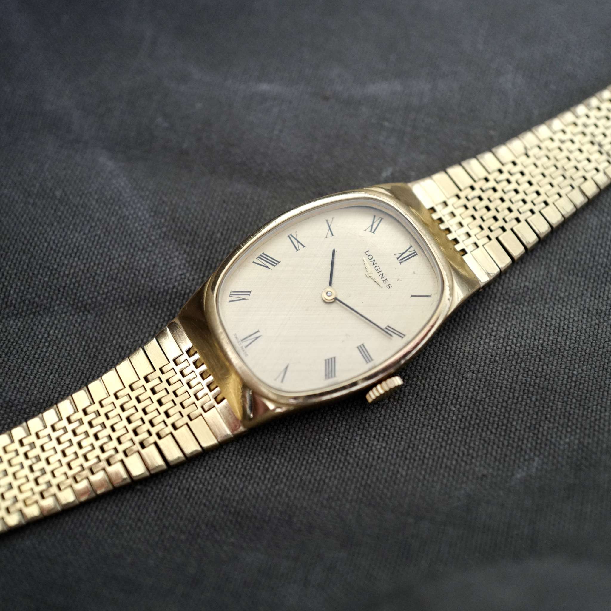 Longines ' Ellipse vintage ' dorée • Longines mécanique vintage