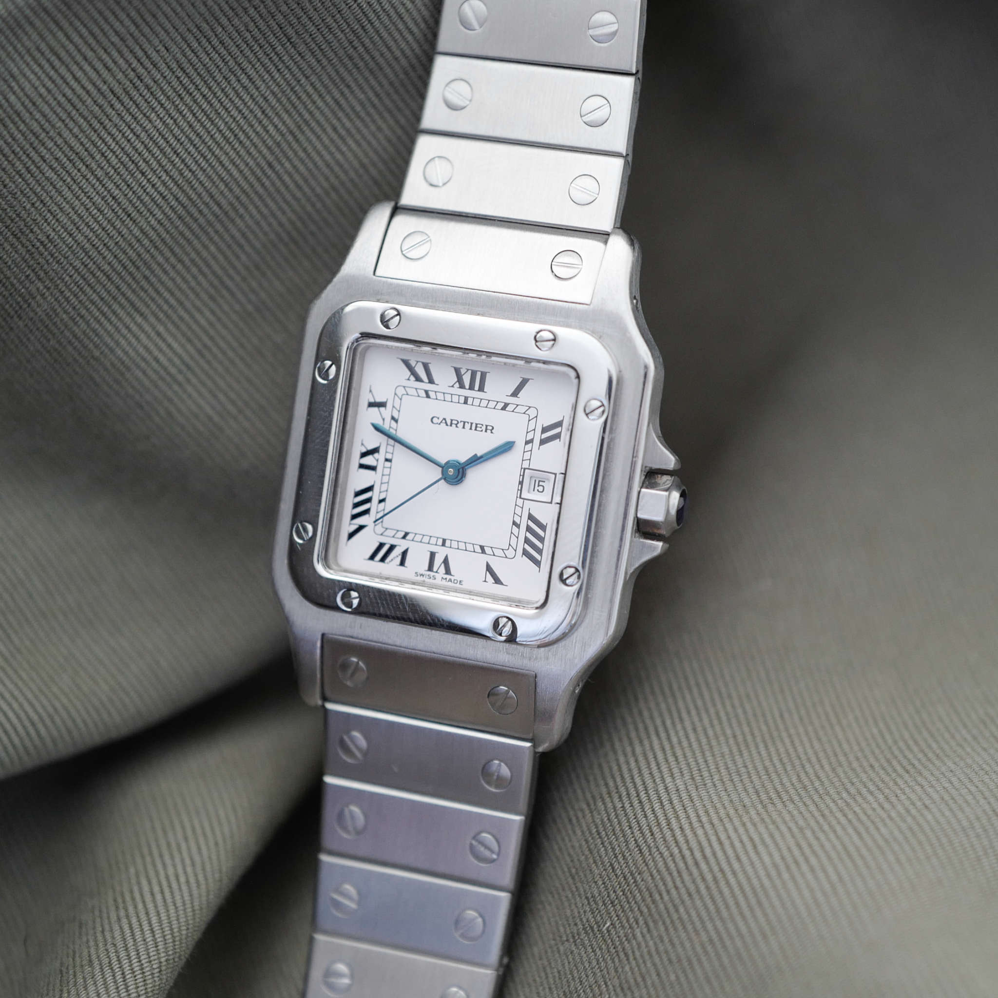 CARTIER 'Santos 2960 Vintage' (1980's) • Cafe Noir - Les montres