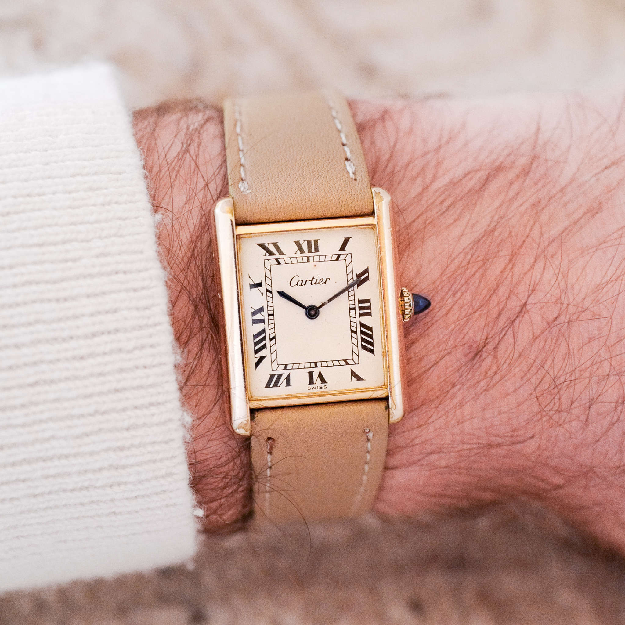 Cartier Tank "Grand Modèle" (vintage 1970's) • Cafe Noir - Les montres
