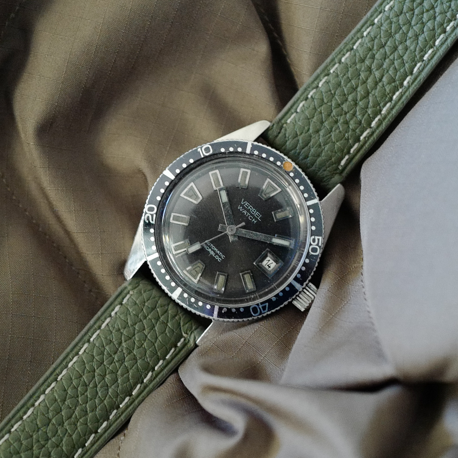 VERBEL "Skin Diver" (vintage 1970's) • Café Noir Montres