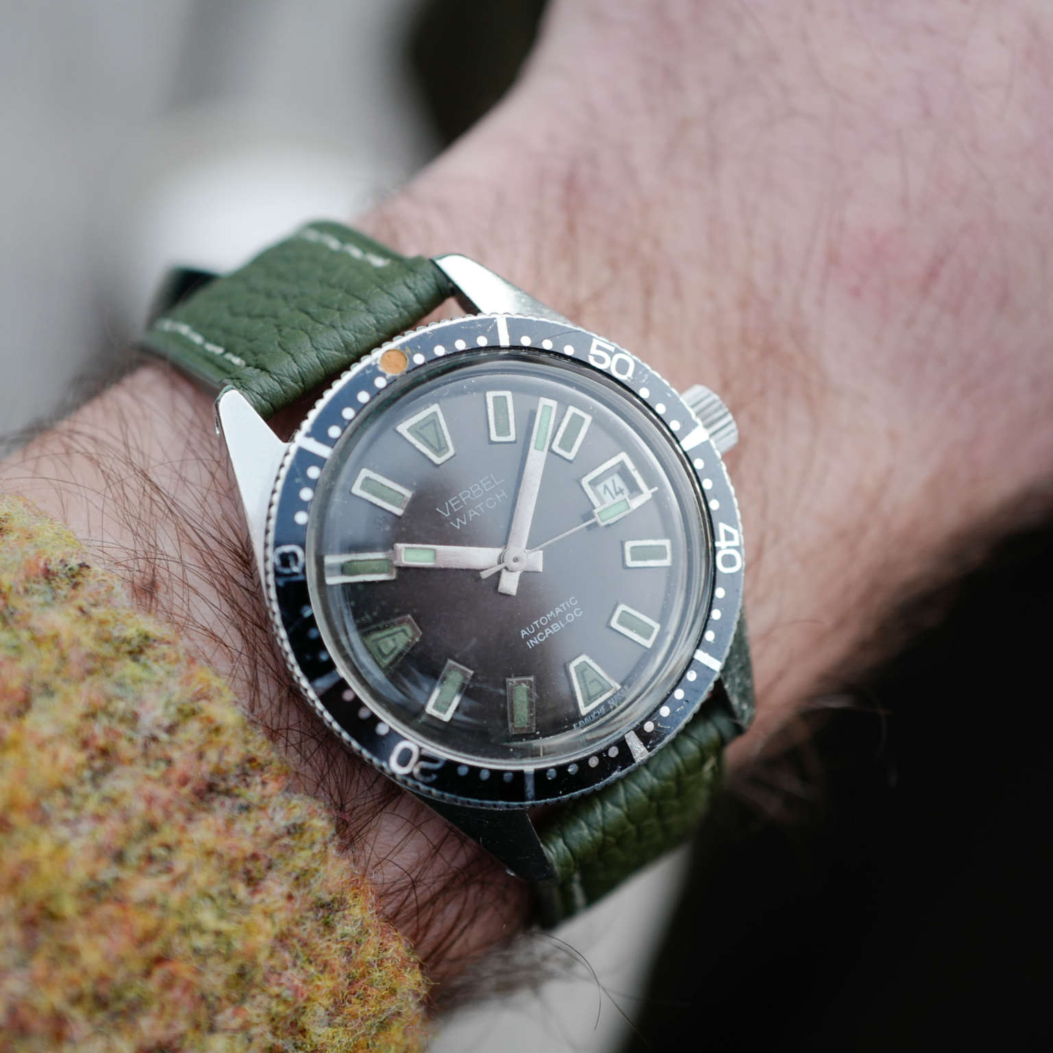 VERBEL "Skin Diver" (vintage 1970's) • Café Noir Montres