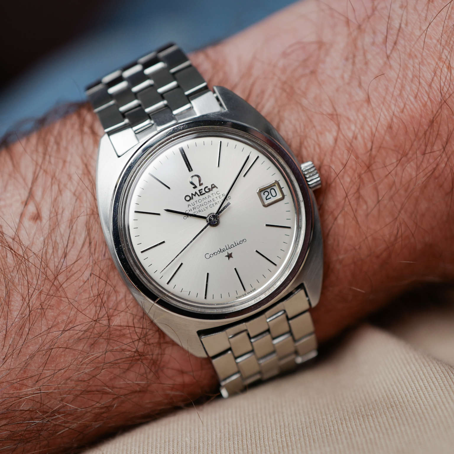 OMEGA Constellation, Réf. ST 168.017 "Bracelet d'origine" (Vintage 1967)