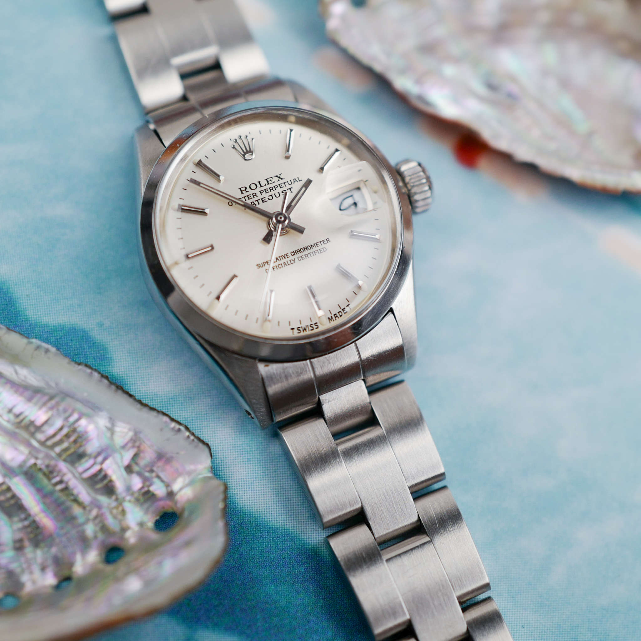 ROLEX Mini-Oyster Perpetual Datejust en acier - Réf. 6516 "mini 26 mm"