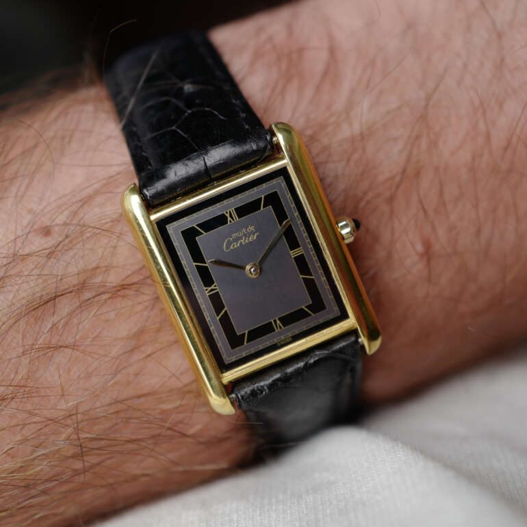 CARTIER Tank Must de Cartier GM • Noir Sectoriel (Vintage 1990)
